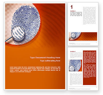Forensic Criminology Word Templates Design, Download now ...