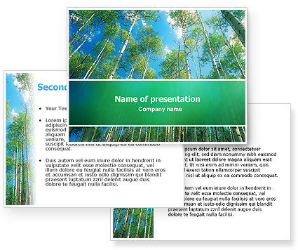 Forest PowerPoint Template - PoweredTemplate.com | 3 Backgrounds, 3 ...