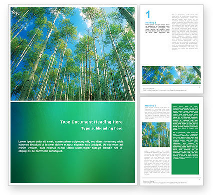 Forest Word Templates Design, Download now | PoweredTemplate.com