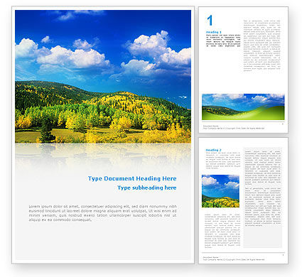 Scenery Word Template 02425 | PoweredTemplate.com