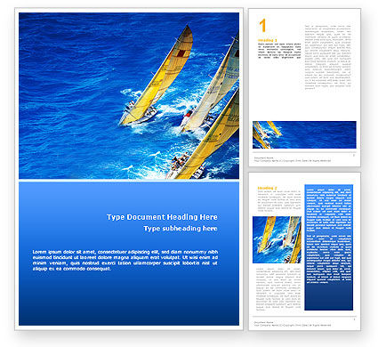 Regatta Word Template 02475 | PoweredTemplate.com