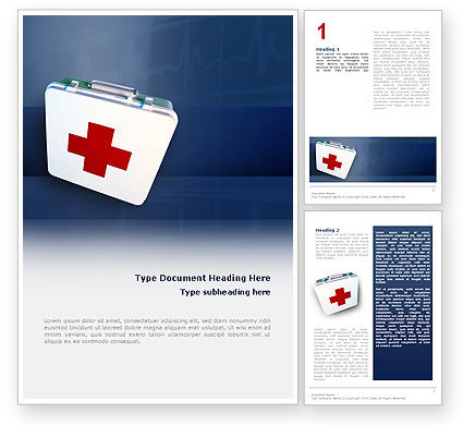 First Aid Brochure Template Design and Layout, Download Now, 02490 ...