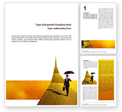 Dream Land Word Template 02566 | PoweredTemplate.com