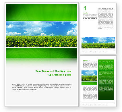 Green Word Templates Design, Download now | PoweredTemplate.com