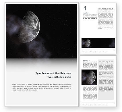 Luna Word Templates Diseño, Descargar ahora | PoweredTemplate.com