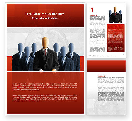 Plantilla de Word - jefe | 02711 | PoweredTemplate.com