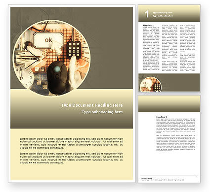 Computer Word Templates Design, Download now | PoweredTemplate.com