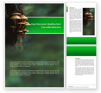 Hongos Vegetales Word Templates Diseño, Descargar ahora ...