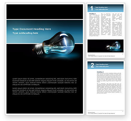 Light Technology Word Template 02788 | PoweredTemplate.com