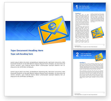 Plantilla de Word - email | 02793 | PoweredTemplate.com