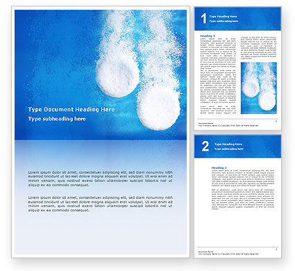 Paracetamol Word Templates Design, Download now | PoweredTemplate.com