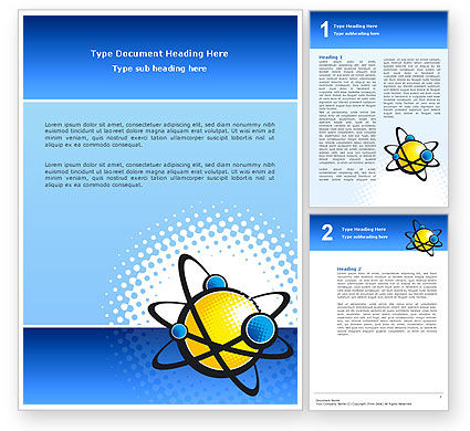 36 Free Atom Structure Word Templates | PoweredTemplate.com