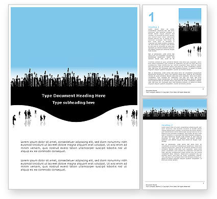 Crosswalk Word Templates Design, Download now | PoweredTemplate.com