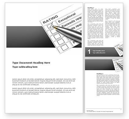 Fragenliste Word Designvorlagen, jetzt herunterladen | PoweredTemplate.com