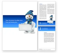 Smiling Snowman - Free Presentation Template for Google Slides and ...