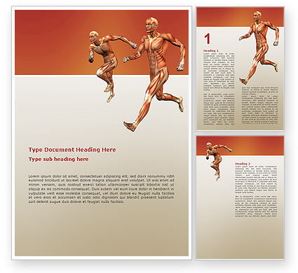 Muscular System Brochure Template Design and Layout, Download Now ...