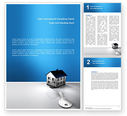 Real Estate Property Word Template 02932 | PoweredTemplate.com