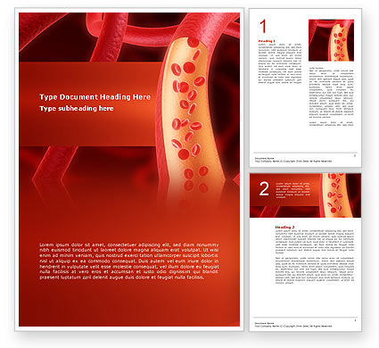 Anemia Word Templates Design, Download now | PoweredTemplate.com