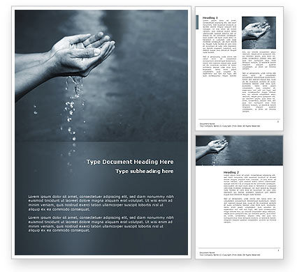 Water Word Templates Design, Download now | PoweredTemplate.com