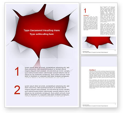 Paper Word Templates Design, Download now | PoweredTemplate.com