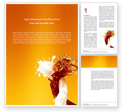 Splash Word Templates Design, Download now | PoweredTemplate.com