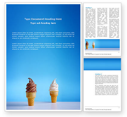 48 Free Ice Blue Word Templates | PoweredTemplate.com