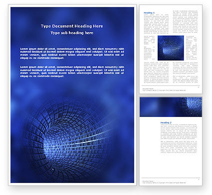 Infinite Space Word Template 03140 | PoweredTemplate.com