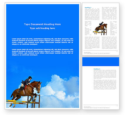 6 Free Steeplechase Word Templates | PoweredTemplate.com