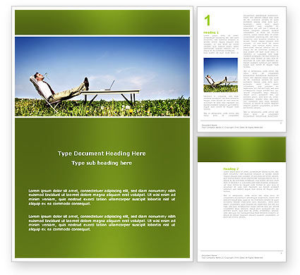 Ecological Environment Word Template 03184 | PoweredTemplate.com