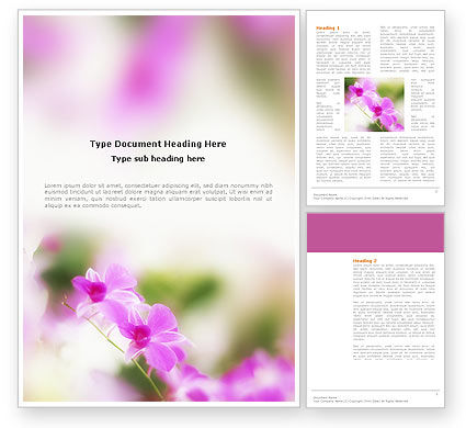 Blumen Word Designvorlagen, jetzt herunterladen | PoweredTemplate.com