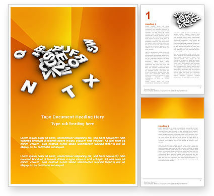 14 Free English Background Word Templates | PoweredTemplate.com