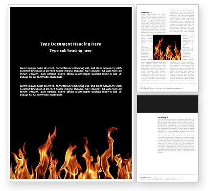 Fire Flyer Template, Background in Microsoft Word, Publisher and ...