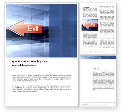 Plantilla de Word - camino a salir | 03300 | PoweredTemplate.com