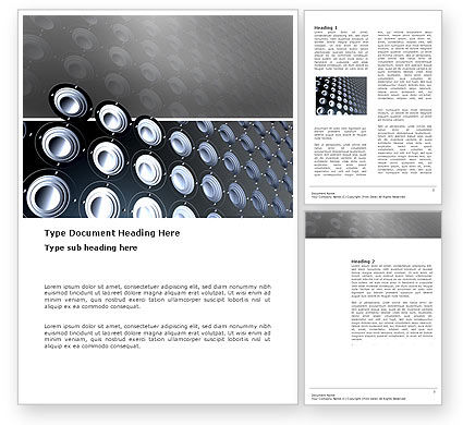 마이크로 소프트 워드, 퍼블리셔 및 아도비 일러스트레이터 포맷 포스터 템플릿 - 시끄러운 스피커, 지금 다운로드 하세요 ...