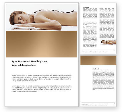 Spa Salon Word Template 03335 | PoweredTemplate.com