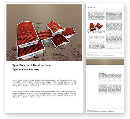 Architecture Word Templates Design, Download now | PoweredTemplate.com