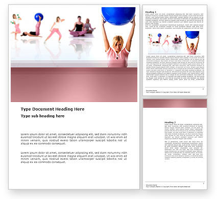 Entrenamiento De Mujeres Word Templates Diseño, Descargar ahora ...