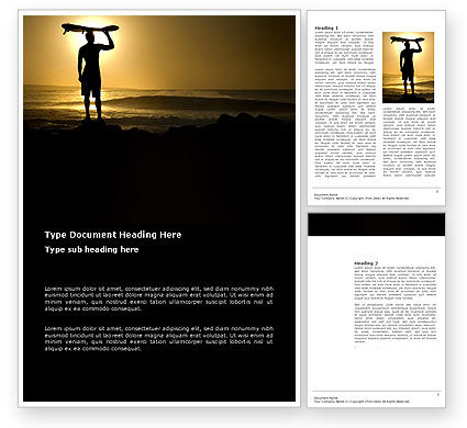 Tide Word Templates Design, Download now | PoweredTemplate.com