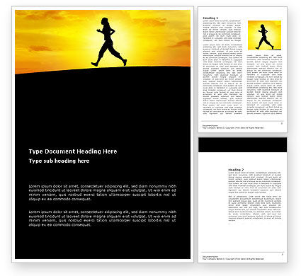 Run Word Template 03470 | PoweredTemplate.com
