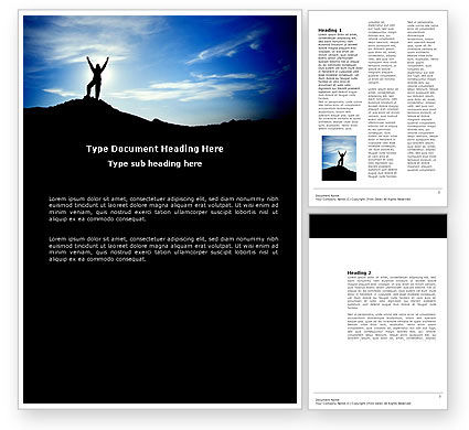 Success Story Word Templates Design, Download now | PoweredTemplate.com