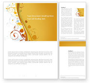 Autumn Theme Flyer Template, Background in Microsoft Word, Publisher ...