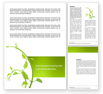 Plantilla de Word - nueva vida | 03598 | PoweredTemplate.com