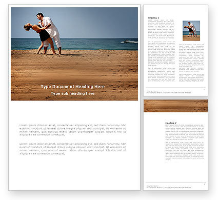 Beach Word Templates Design, Download now | PoweredTemplate.com