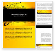 Plantilla de Word - panel decorado | 03625 | PoweredTemplate.com