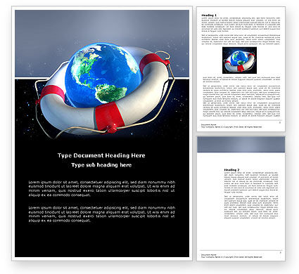 8 Free Saving Earth Word Templates | PoweredTemplate.com