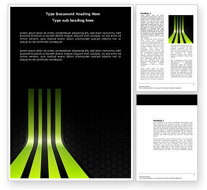 Green Word Templates Design, Download now | PoweredTemplate.com