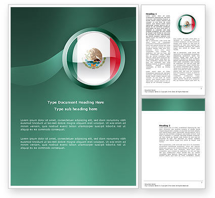 Mexico Word Templates Diseño, Descargar ahora | PoweredTemplate.com