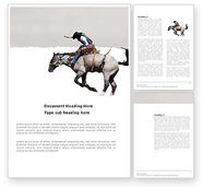 Cowboy On The Wild Mustang - Free Presentation Template for Google ...