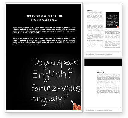 13 Free School English Word Templates | PoweredTemplate.com
