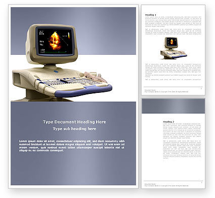 Ultrasound Word Template 03741 | PoweredTemplate.com
